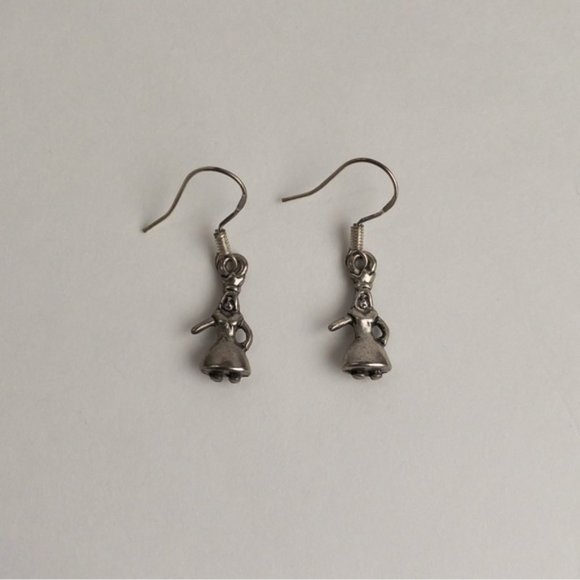 Artisan | Jewelry | Girl Figurine Charm Earrings Sterling Silver Hook ...